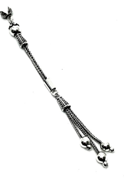 Ebrar Tesbih Gümüş Tekli Gümüş Tesbih Püskülü 925 Ayar Gümüş Tek Zincir Tesbih Püskülü Ebrar Tesbih Gümüş Tekli Gümüş Tesbih Püskülü 925 Ayar Gümüş Tek Zincir Tesbih Püskülü