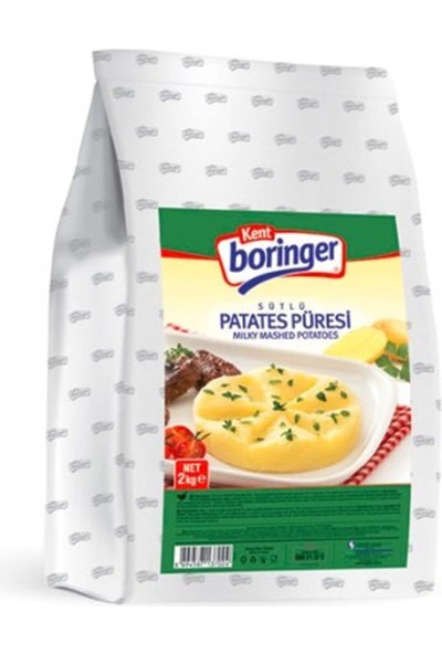 Kent Boringer Sütlü Patates Püresi 2 kg Kent Boringer Sütlü Patates Püresi 2 kg