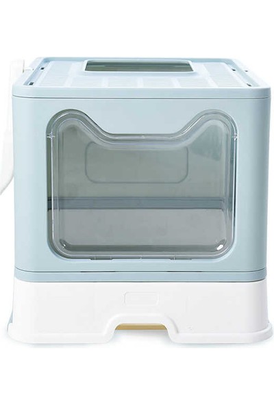 En Uygun Ürün Mikopet Space Lux Kedi Tuvaleti-Mavi