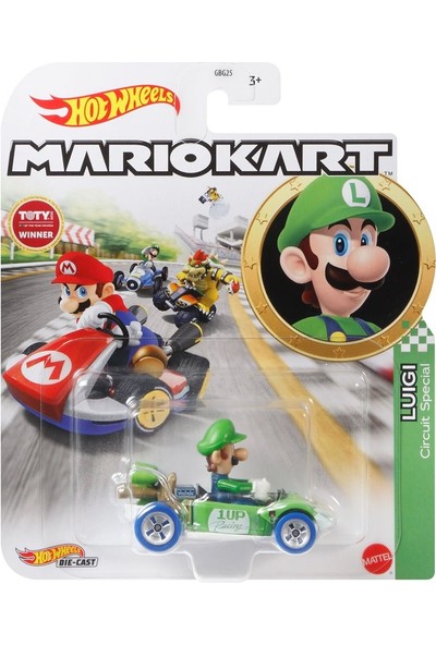 Hot Wheels Mario Kart Karakter Araçlar GBG25 GRN18 Luigi Hot Wheels Mario Kart Karakter Araçlar GBG25 GRN18 Luigi