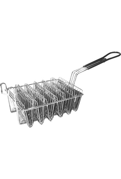 SunniMix Taco Derin Shell Fritöz Taco Tutucu Fry Sepet Raf Handgrip ile 6 Kabukları SunniMix Taco Derin Shell Fritöz Taco Tutucu Fry Sepet Raf Handgrip ile 6 Kabukları