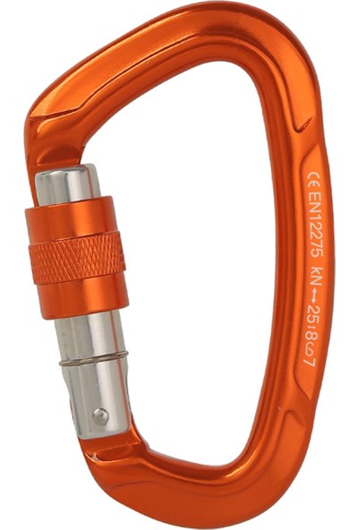Strade Store D-Şekilli Tırmanma Karabina Klipsleri Karabinerleri Kaya Tırmanışı Diyering D Halkası Turuncu (Yurt Dışından)