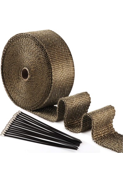 Generic Ilauke 15M * 5 cm Egzoz Wrap Rulo Titanyum Motosiklet Isı Kalkanı Bant Için + 15 Adet Paslanmaz Bağları (Yurt Dışından) Generic Ilauke 15M * 5 cm Egzoz Wrap Rulo Titanyum Motosiklet Isı Kalkanı Bant Için + 15 Adet Paslanmaz Bağları (Yurt Dışından)