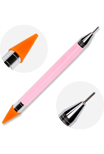 Generic 1 Adet Çift Söndü Süsleyen Kalem Rhinestone Akrilik Kolu Nail Art Aracı ile Kutusu Kasa Paketleme Dekorasyon Manikür Araçları Kit | Süsleyen Araçlar (Pembe) (Yurt Dışından) Generic 1 Adet Çift Söndü Süsleyen Kalem Rhinestone Akrilik Kolu Nail Art Aracı ile Kutusu Kasa Paketleme Dekorasyon Manikür Araçları Kit | Süsleyen Araçlar (Pembe) (Yurt Dışından)