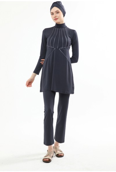 Armare Kadın Tam Kapalı Tesettür Mayo - Antrasit