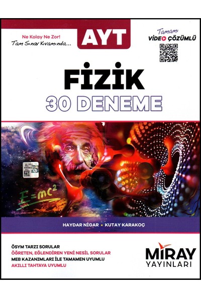 Miray Yayınları AYT Fizik Deneme (30 Deneme)