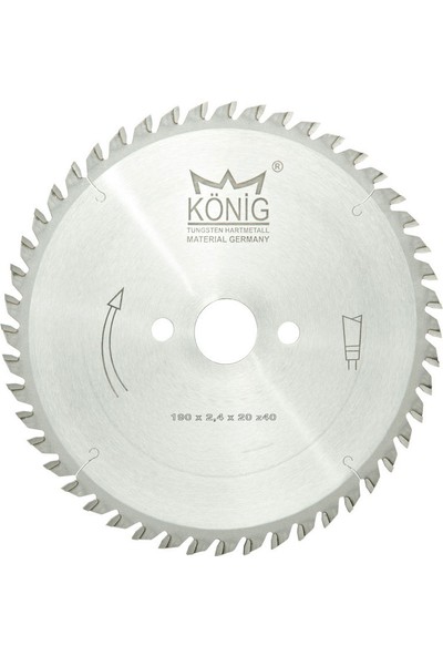 König Prt 190X2,4X30X40 Elmas Uçlu Daire Tes König Prt 190X2,4X30X40 Elmas Uçlu Daire Tes