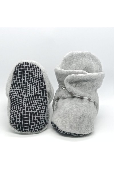 Sudeti Kaydırmaz Taban Bebek Pandufu Gri Ilk Adım Ev Patik, Gri Sudeti Kaydırmaz Taban Bebek Pandufu Gri Ilk Adım Ev Patik, Gri