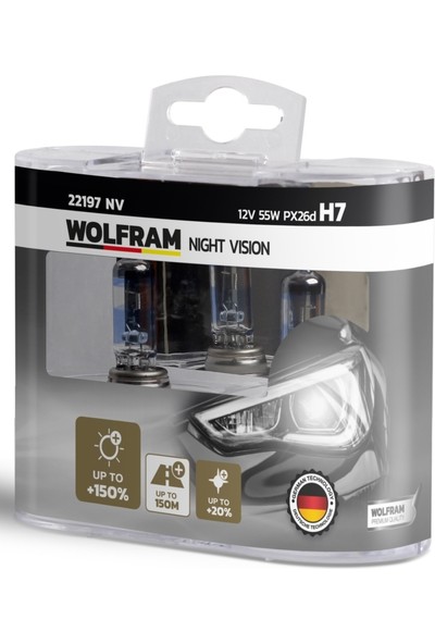 Wolfram H7 Night Vision 12V 55W PX26D