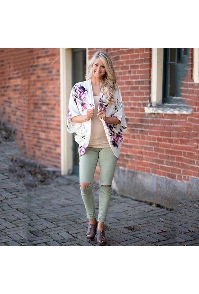 Vision Girls Kadın Uzun Kollu Hırka Şal Plaj (Yurt Dışından)