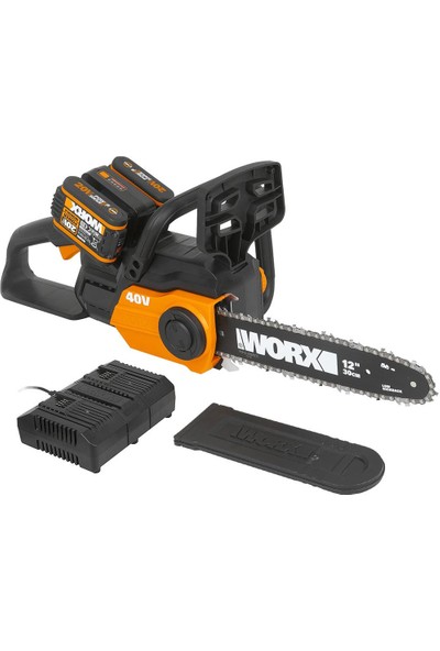 Worx WG381E 40VOLT 2.0AH Li-Ion 30CM Şarjlı Zincirli Testere Worx WG381E 40VOLT 2.0AH Li-Ion 30CM Şarjlı Zincirli Testere