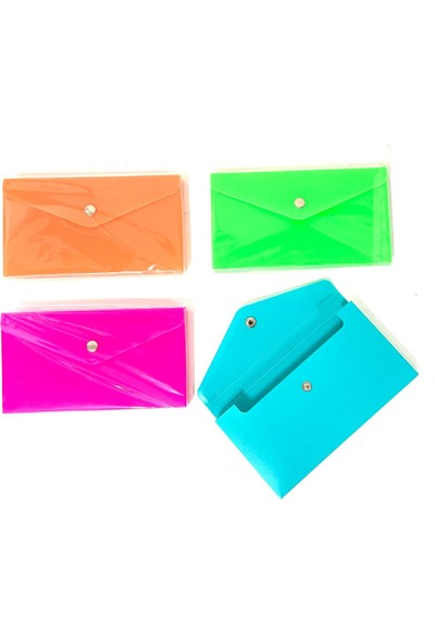 Piano Çok Amaçlı Plastik Dosya 4'lü Set (20*11*1.5cm)