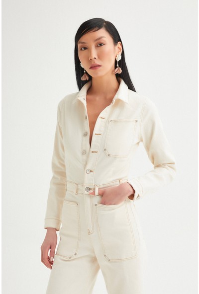 Açelya Okcu Ispanyol Paça Jean Tulum