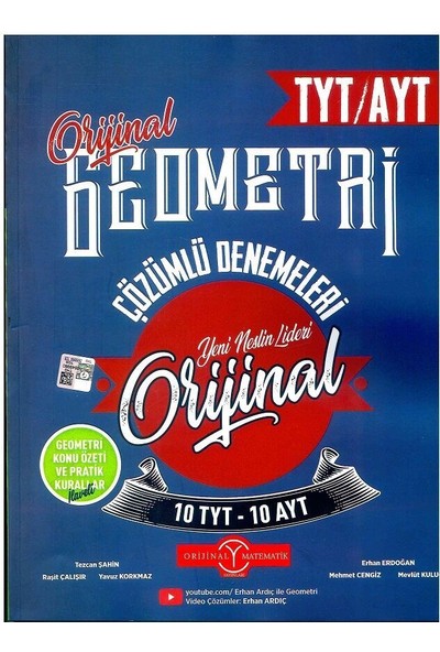 Orijinal Yayınları TYT AYT Geometri 10 + 10 Deneme Orijinal Yayınları TYT AYT Geometri 10 + 10 Deneme