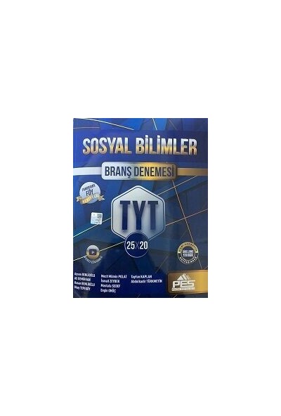 Pes Yayınları TYT Sosyal Bilimler Branş Denemesi Pes Yayınları TYT Sosyal Bilimler Branş Denemesi