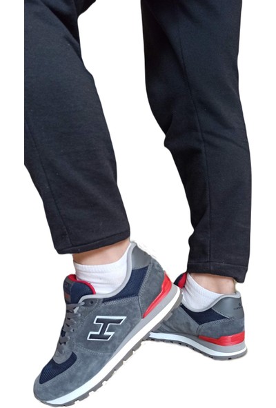 Hammer Jack Peru 574 Erkek Spor Ayakkabı 19250 Meet Gri Kırmızı V5