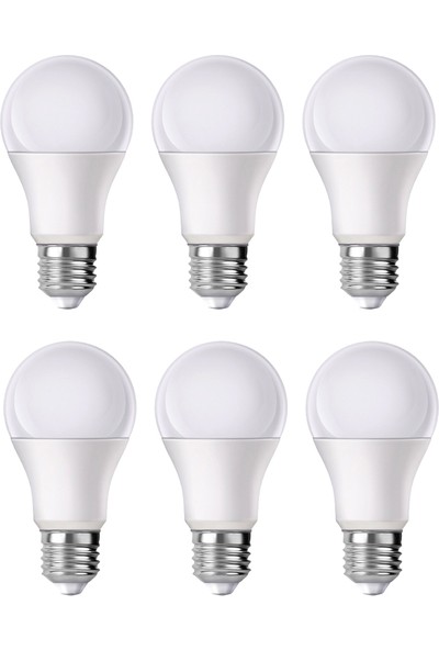 Lonsth Beyaz 9W 750 Lumen LED Ampul Model 6'lı
