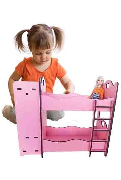 Woody Life Barbie Bebek Baby Alive Uyumlu Ranza ve Gardrop Montessori Çocuk Oyun Oyuncak Woody Life Barbie Bebek Baby Alive Uyumlu Ranza ve Gardrop Montessori Çocuk Oyun Oyuncak