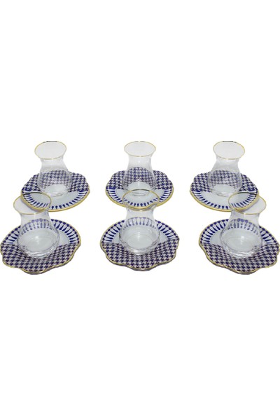 Mihman Home 12 Parça Desenli 6’lı Çay Bardağı Seti Mihman Home 12 Parça Desenli 6’lı Çay Bardağı Seti