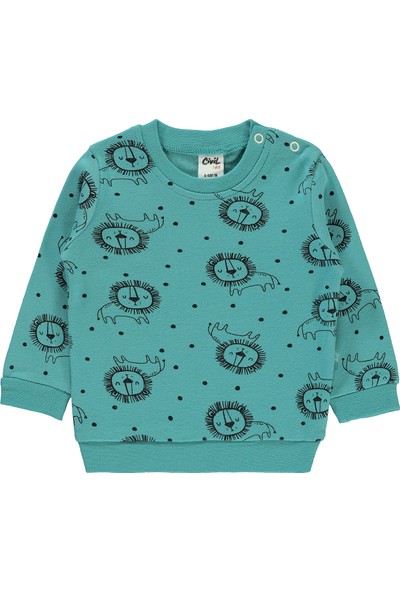 Civil Baby Erkek Bebek Sweatshirt 6-18 Ay Petrol Mavisi Civil Baby Erkek Bebek Sweatshirt 6-18 Ay Petrol Mavisi
