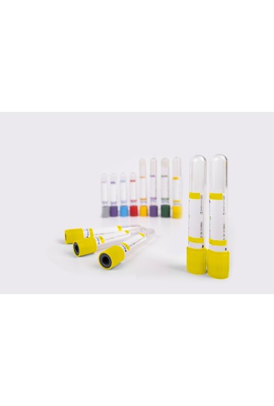 Yerli 5 Ml Vakumlu Jelli Serum Tüp Sarı Kan Alma Tüpü Yerli 5 Ml Vakumlu Jelli Serum Tüp Sarı Kan Alma Tüpü