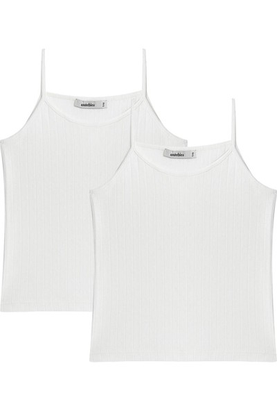 Antebies Dikey Çizgili Jakarlı Atlet Ikili Paket