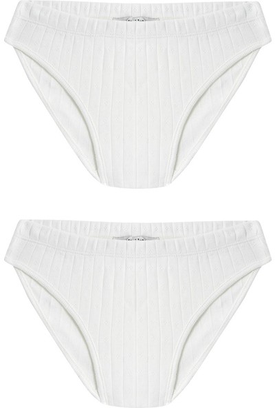 Antebies Dikey Çizgili Jakarlı Külot Ikili Paket