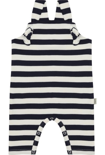 Antebies Lacivert Kontrast Çizgili Salopet Antebies Lacivert Kontrast Çizgili Salopet