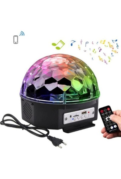 Tuuverse Bluetooth Sd Aux USB LED Disco Lamba Topu Speakerx Tuuverse Bluetooth Sd Aux USB LED Disco Lamba Topu Speakerx