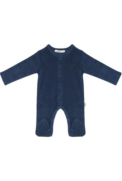 Antebies Gece Mavisi Havlu Patikli Tulum