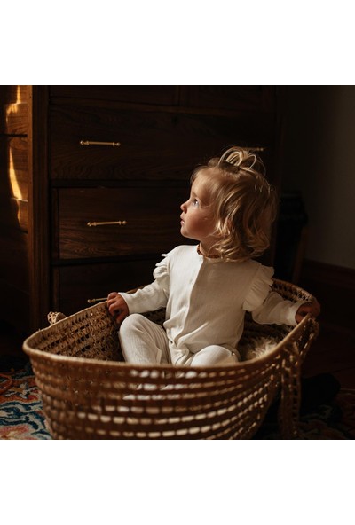 Antebies Dikey Çizgili Jakarlı Patikli Tulum