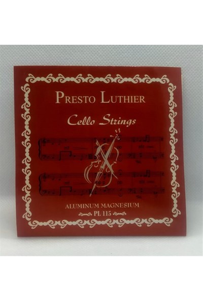 Presto Luthier Pl 115 Çello Takım Tel Presto Luthier Pl 115 Çello Takım Tel
