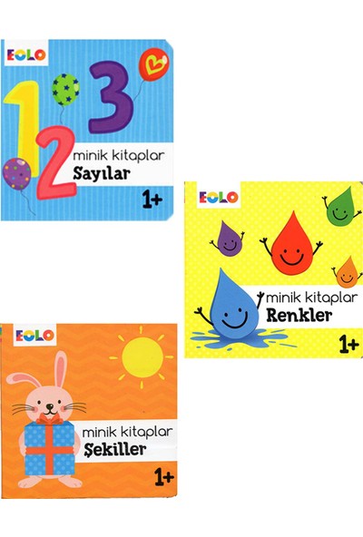 Eolo Yayınları +1 Yaş Minik Kitaplar 3’lü Set