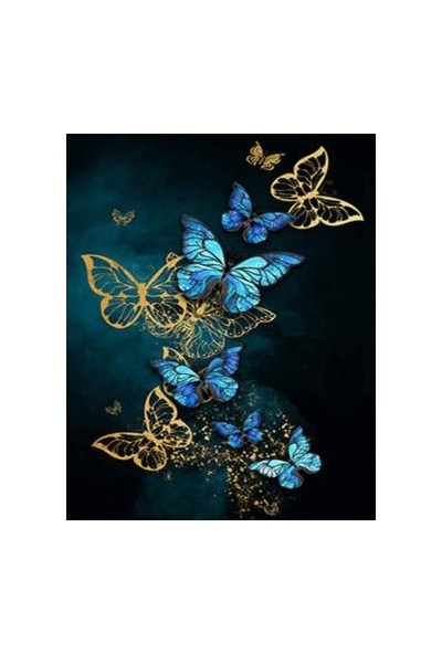Parla Kelebek Rüyası Sayılarla Boyama Seti Rulo 40 x 50 cm Parla Kelebek Rüyası Sayılarla Boyama Seti Rulo 40 x 50 cm