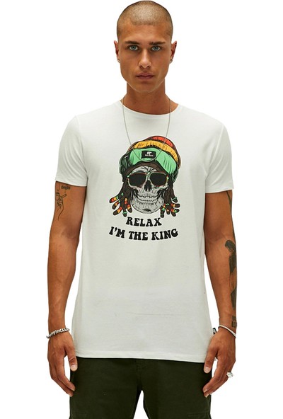 Bad Bear Relax Erkek Beyaz Tişört Bad Bear Relax Erkek Beyaz Tişört