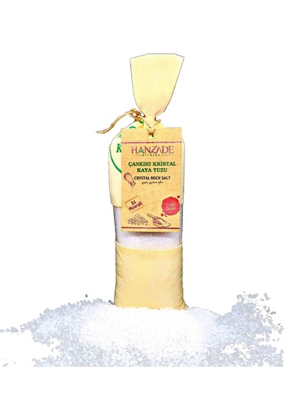 Hanzade Bitkisel 84 Mineralli Çankırı Kristal Tane Kaya Tuzu Bez Torba 1 kg Hanzade Bitkisel 84 Mineralli Çankırı Kristal Tane Kaya Tuzu Bez Torba 1 kg