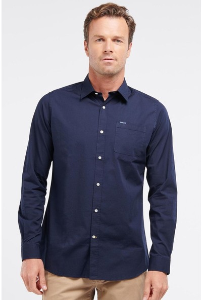Barbour Stretch Poplin Gömlek NY91 Navy