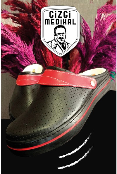 Çizgi Medikal Erkek Klasik Greys Life Sabo Terlikler