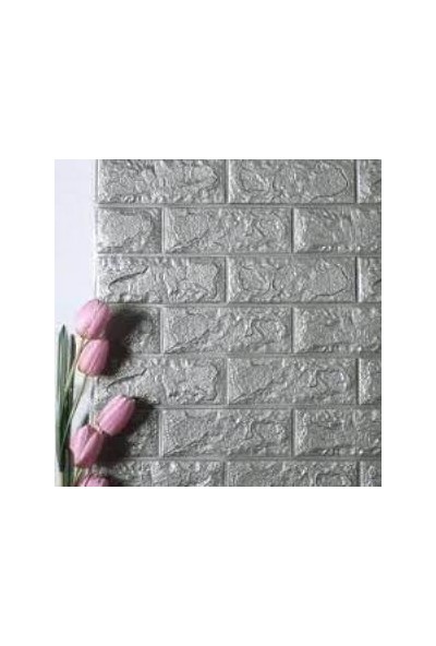 Renkli Duvarlar Gümüş Gri 3D 6mm Kendinden Yapışkanlı Duvar Kağıdı 3D Paneli NW02 Renkli Duvarlar Gümüş Gri 3D 6mm Kendinden Yapışkanlı Duvar Kağıdı 3D Paneli NW02