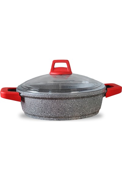 Khor Grid Granit Döküm Basık Tencere 26 cm Khor Grid Granit Döküm Basık Tencere 26 cm