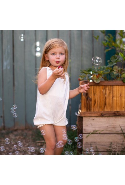 Antebies Dikey Çizgili Jakarlı Balon Tulum