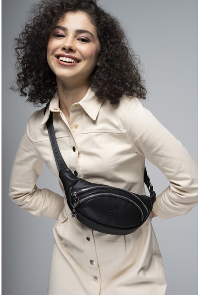 Benetton Kadın Bel Çantası Siyah BNT725