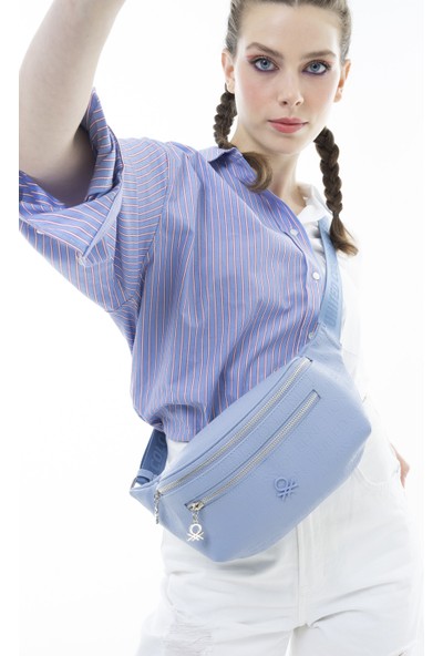 Benetton Kadın Bel Çantası Mavı BNT618