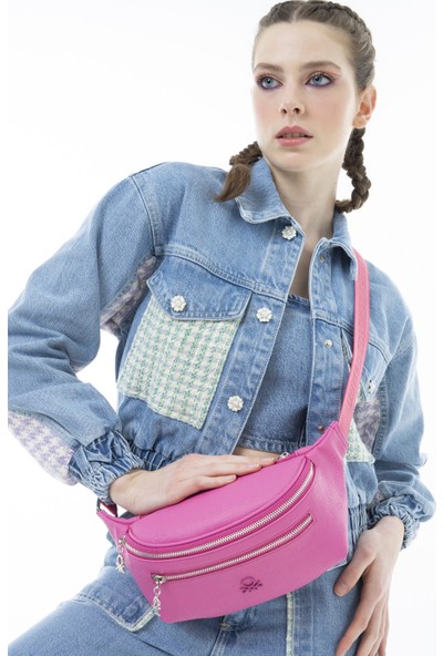 Benetton Kadın Bel Çantası Fuşya BNT618