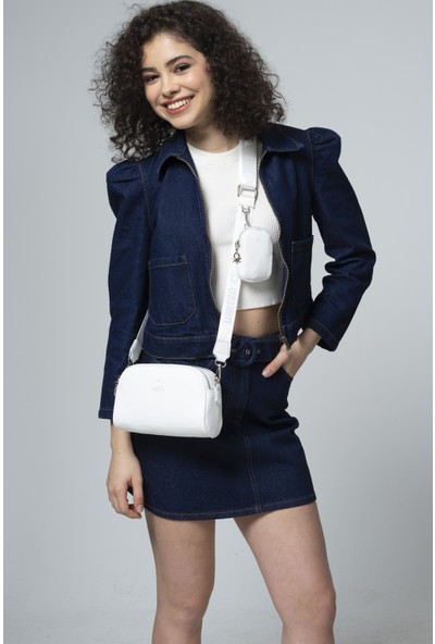 Benetton Kadın Çapraz Çanta Beyaz BNT728
