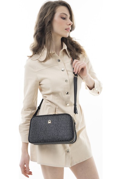 Benetton Kadın Çapraz Çanta Siyah BNT738