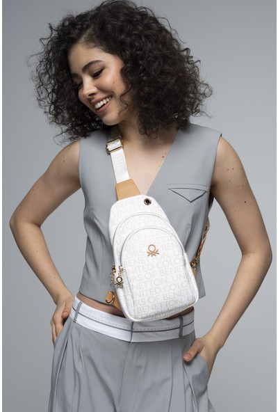 Benetton Kadın Vücut Çantası Bej-A.camel BNT753