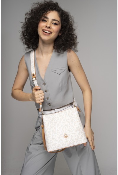 Benetton Kadın Çapraz Çanta Bej-A.camel BNT739