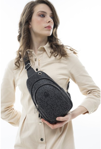 Benetton Kadın Vücut Çantası Siyah BNT753