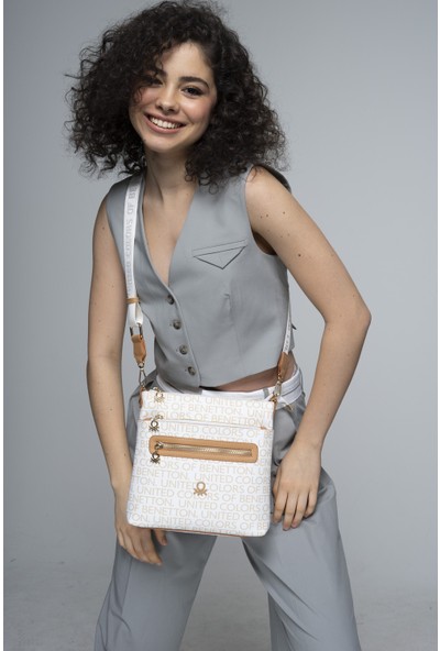 Benetton Kadın Çapraz Çanta Bej-A.camel BNT758